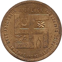 Good Luck Tokens with Swastikas