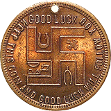 Good Luck Tokens with Swastikas